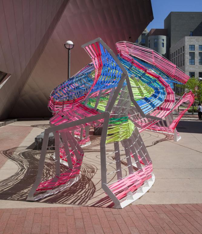 Plaza Installation Inspired by Dance! | Denver Art Museum