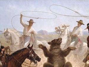 Cowboys Roping a Bear | Denver Art Museum